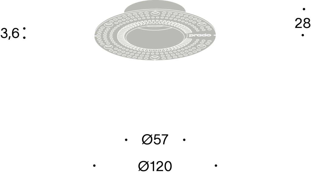 plaster ring Ø57 | prado