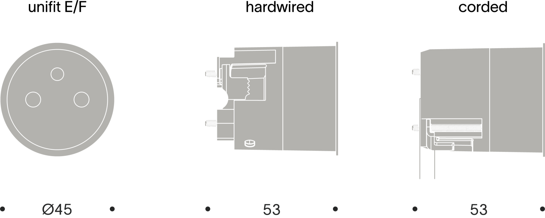 rond | unifit socket type E/F | prado